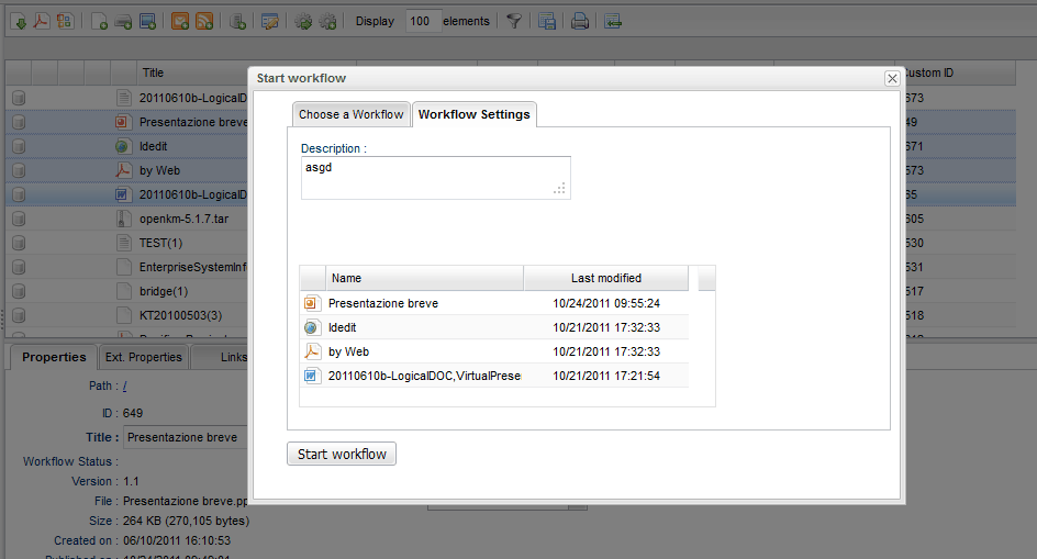 Workflow Management System - LogicalDOC